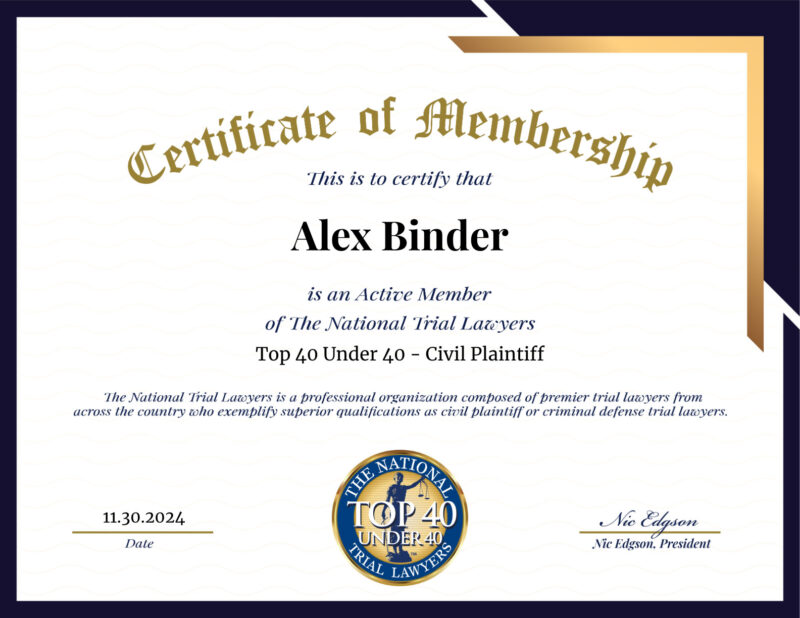 Alex A. Binder - Killian Law Group